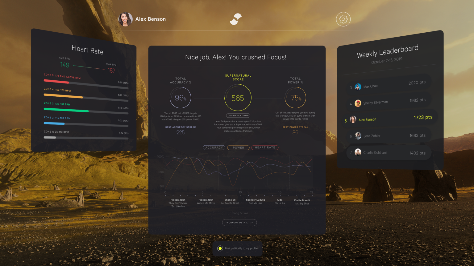 Oculus Quest's Supernatural lets you workout in stunning VR locations