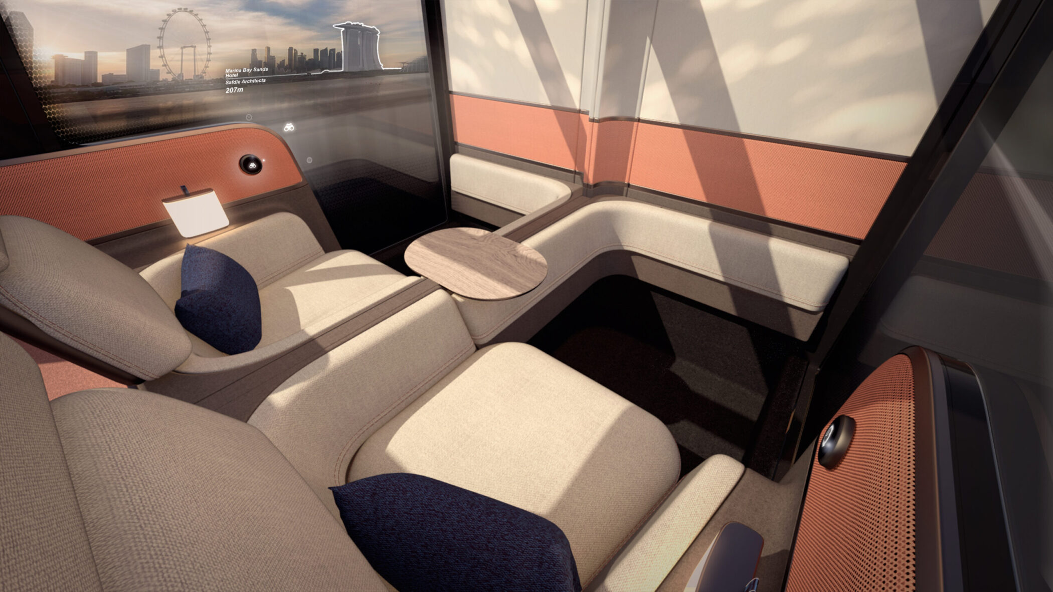 The driverless Quarter Car envisions the next generation in ride sharing