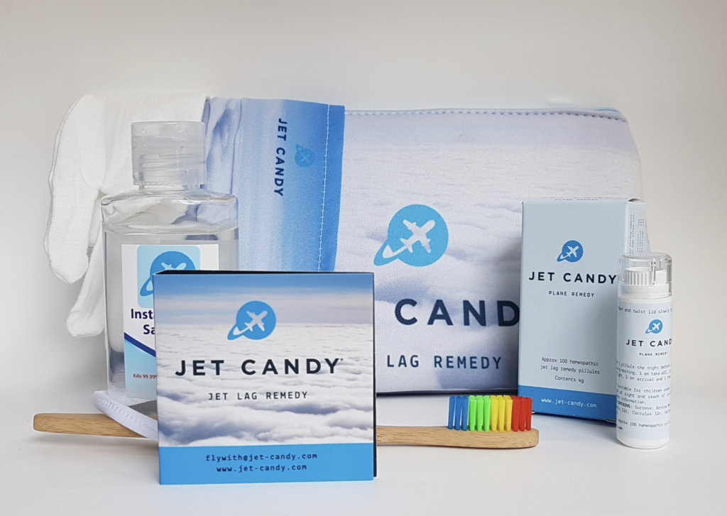 Jet Candy launches anti-viral flight kits with homeopathic jet lag remedies