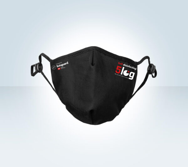 Reusable anti-viral 5log face mask kills 99.9% of Covid-19