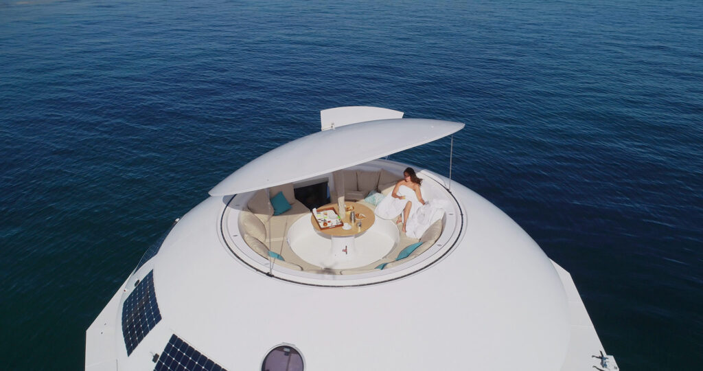 Anthénea: the world's first seaworthy luxury eco hotel suite
