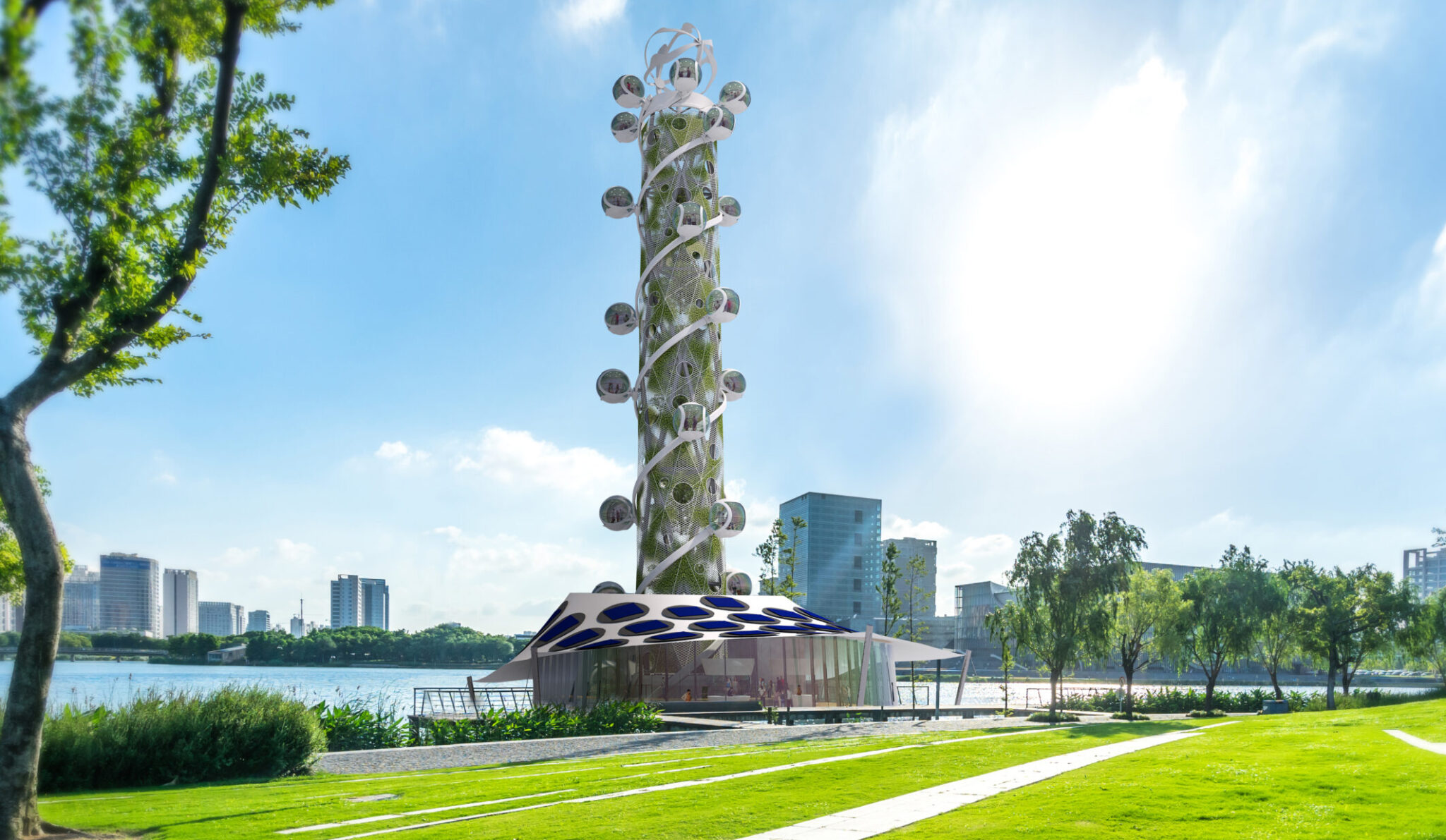 Spiral Tower: the world's most eco-friendly high-rise attraction