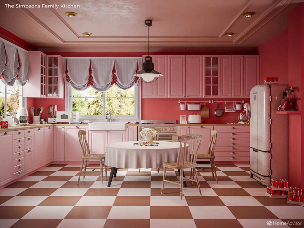 HomeAdvisor gives Simpsons interiors a Wes Anderson-style makeover