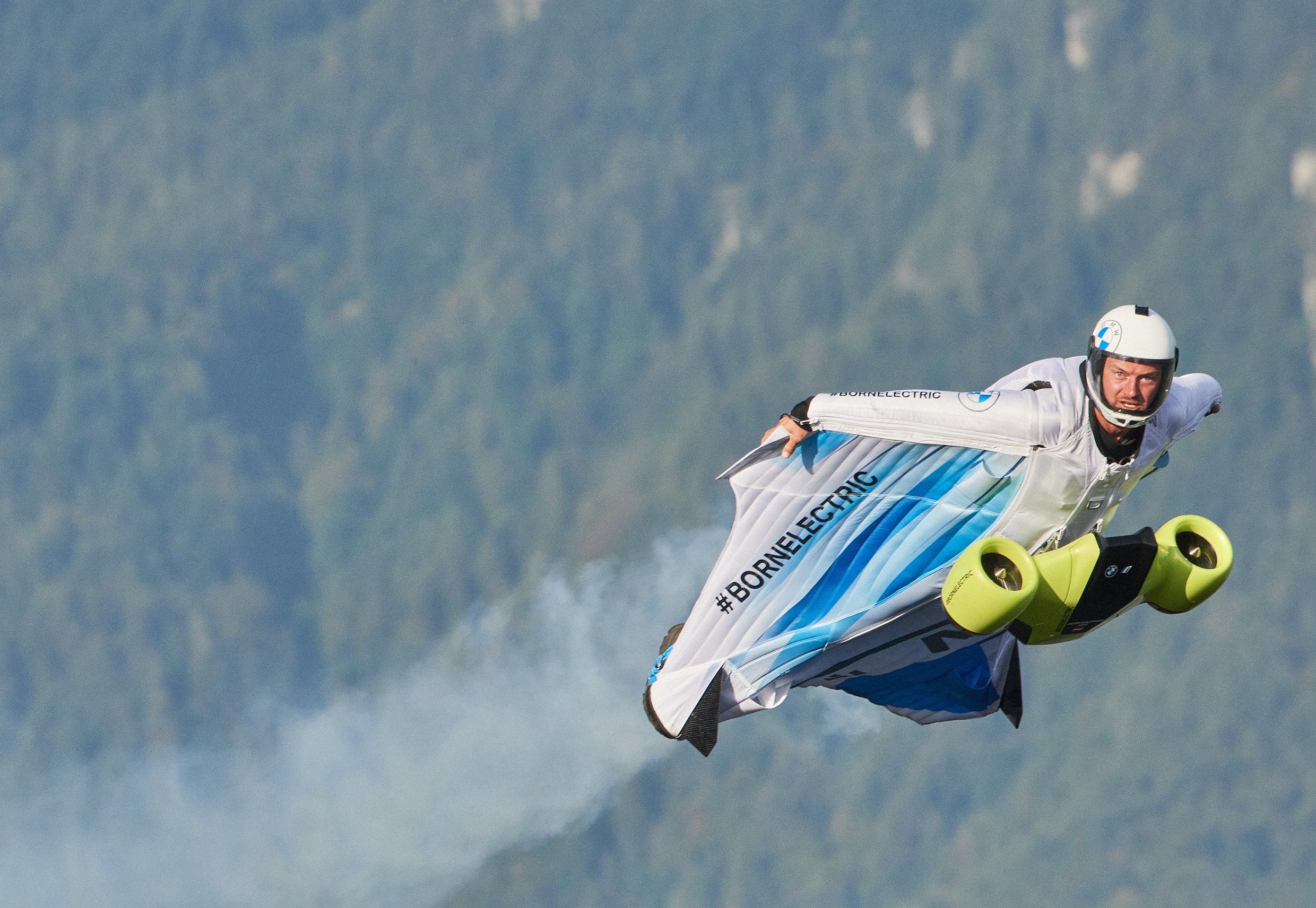 BMW i develops world's first electrified wingsuit for human flight
