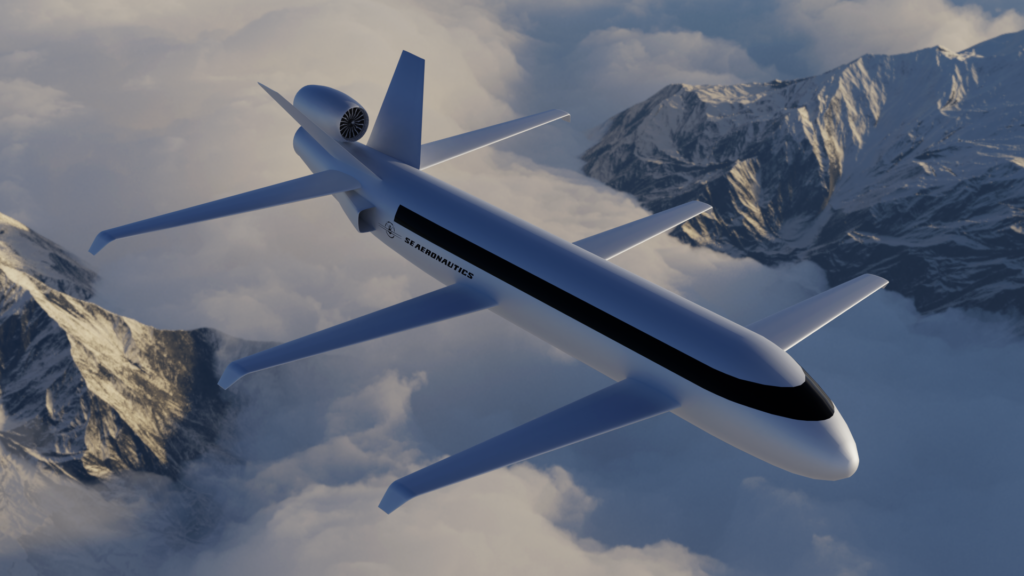SE Aeronautics designs six-wing low-carbon plane of the future