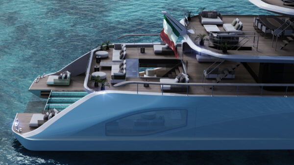 Tankoa reveals Apache super yacht with 'floating' swimming pool