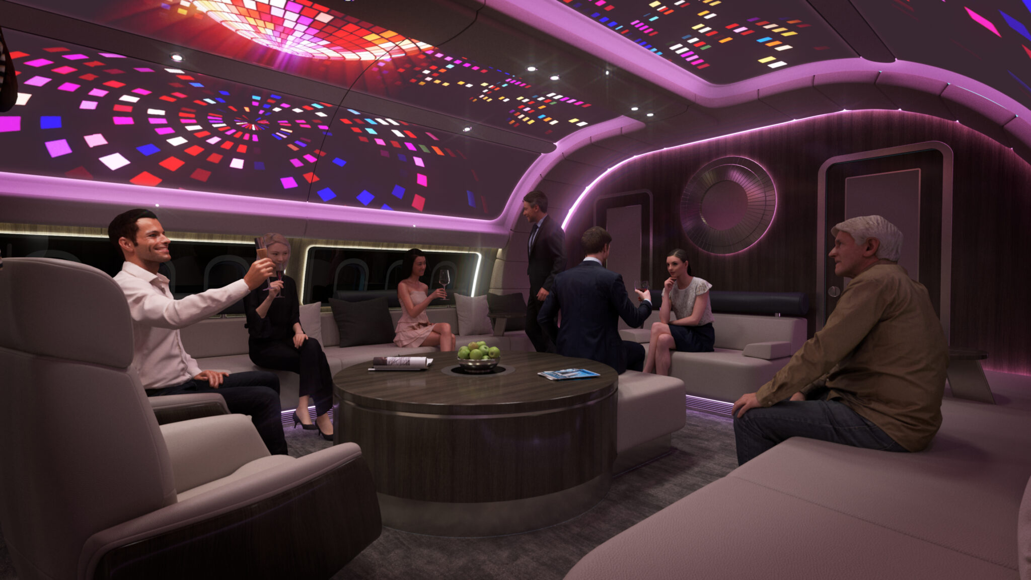 Lufthansa Technik's 'Explorer' private jet has virtual reality interiors