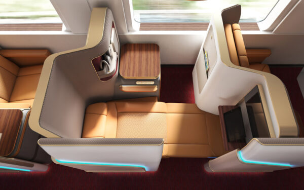 Tangerine designs airline-inspired train for China Rail