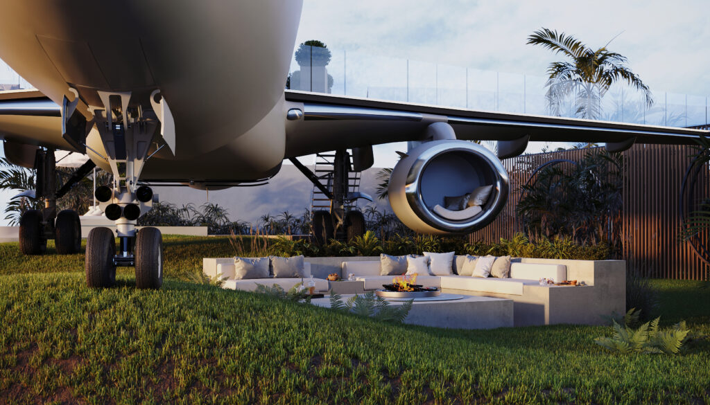 Bali's Private Jet Villa occupies a converted B737 aircraft