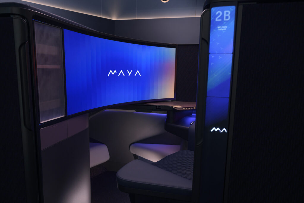 Maya business class concept seat fights jetlag