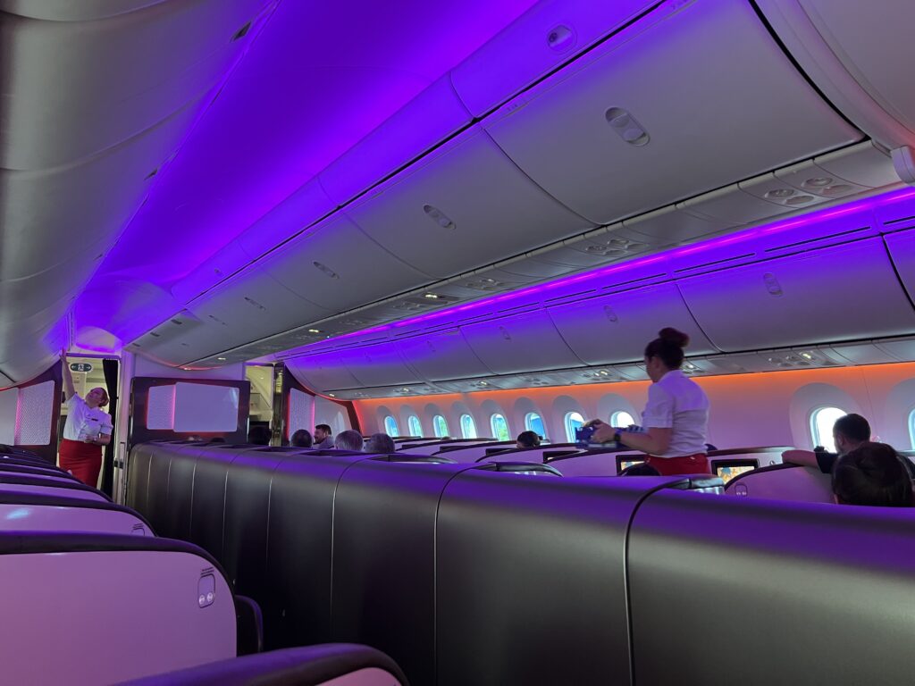 Virgin Atlantic B787 Upper Class cabin ⋆ Globetrender