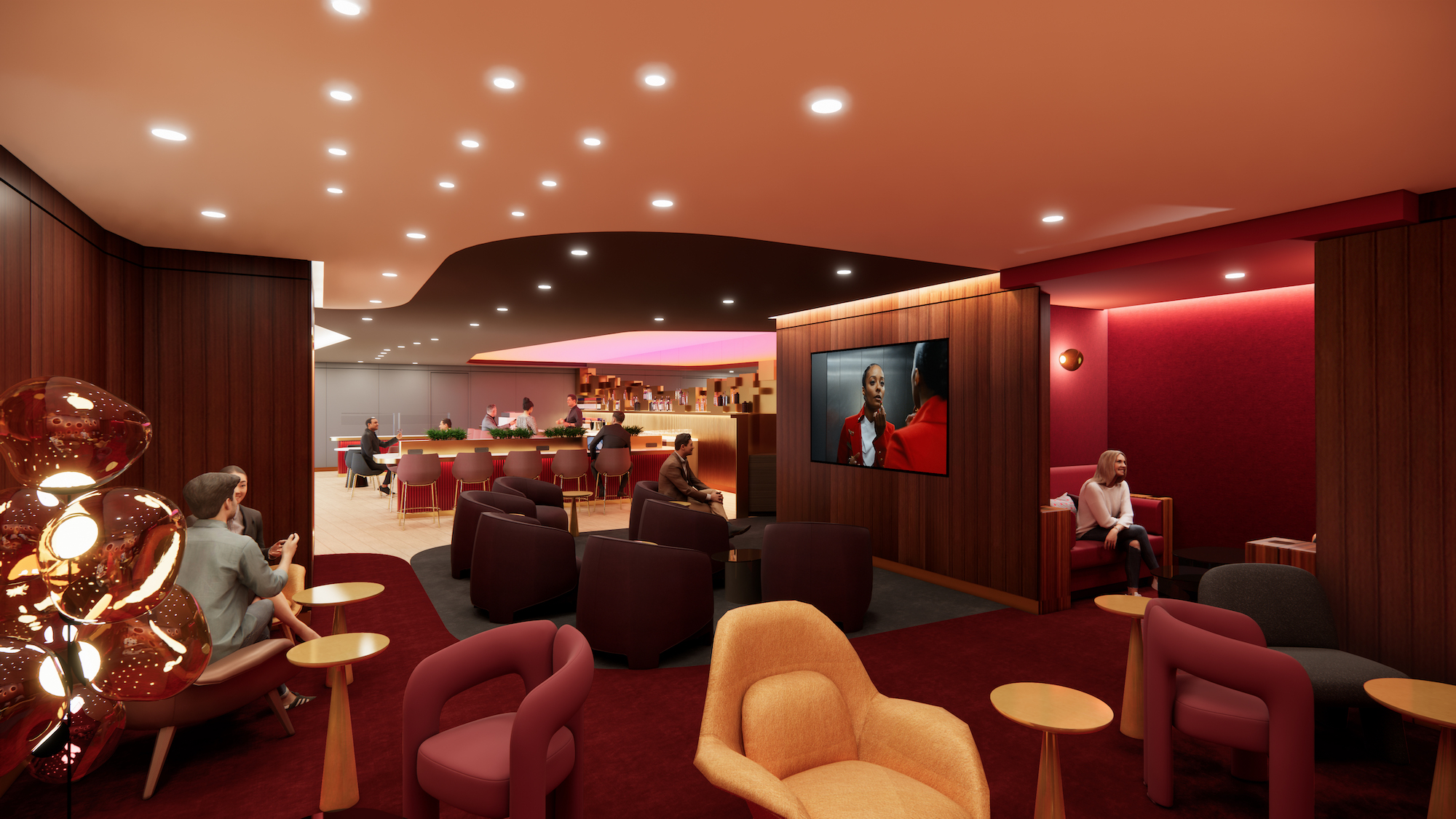 Virgin Atlantic_LAX Clubhouse Ruby Room ⋆ Globetrender