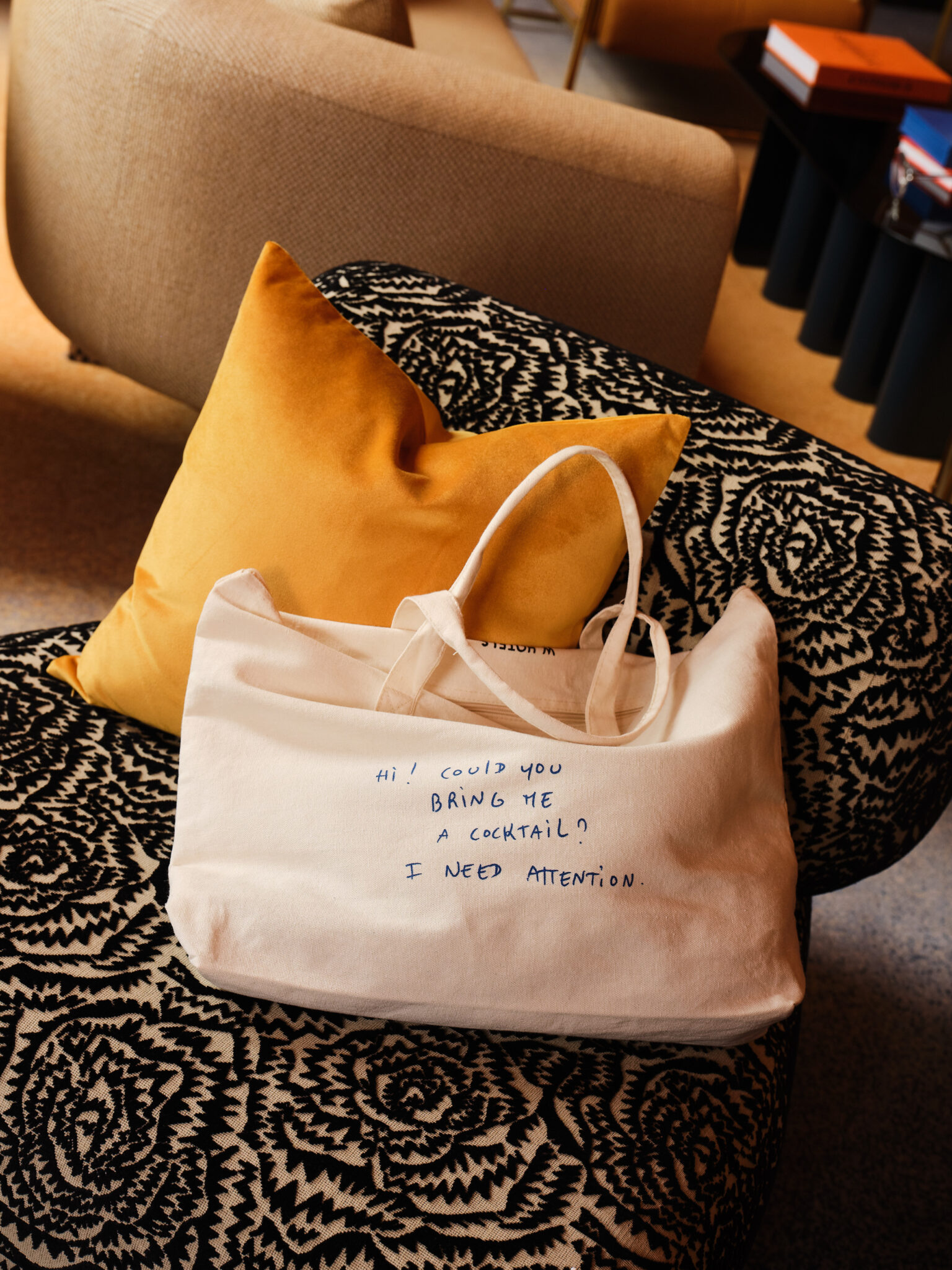 Shoppable Stays: W Hotels debuts artist-inscribed tote bags
