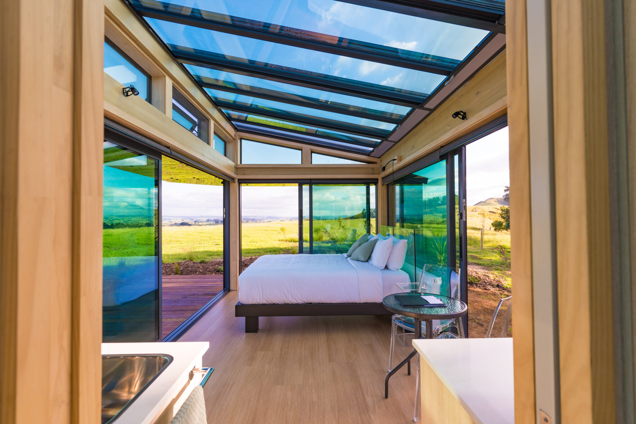 Matū PurePod glass hotel opens in New Zealand