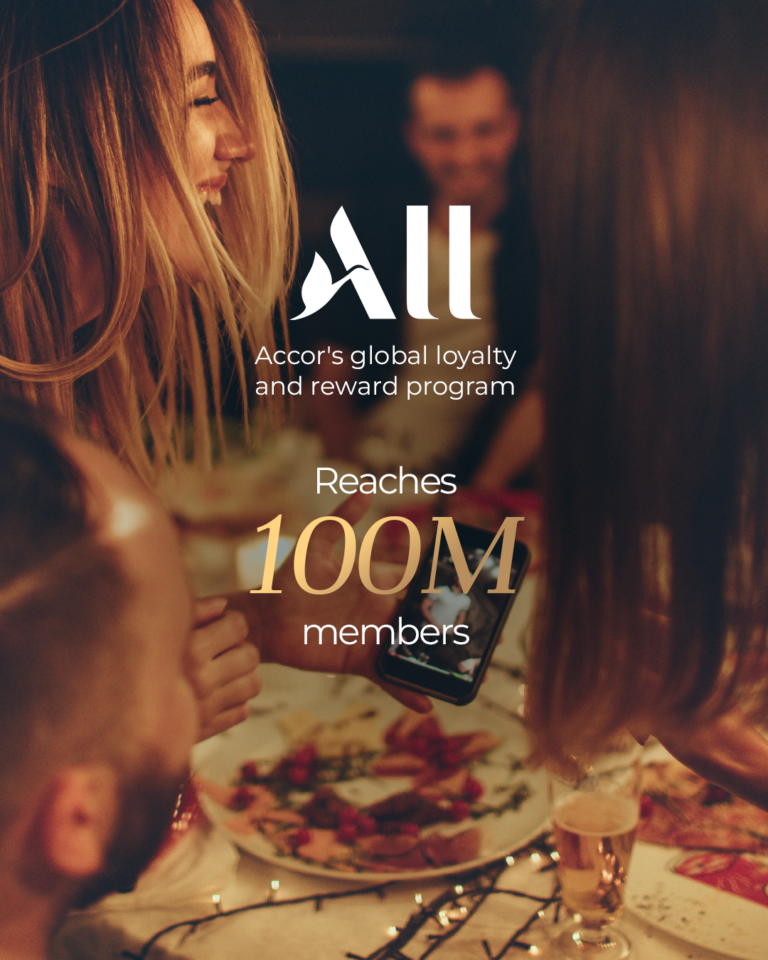 Accor’s ALL loyalty programme hits 100 million members